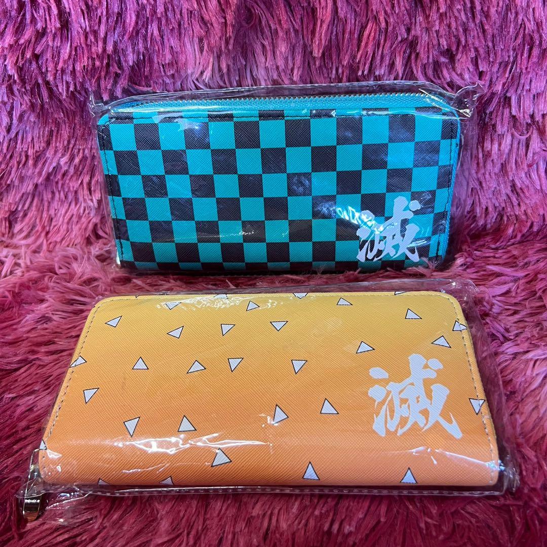 Demon Slayer: Kimetsu no Yaiba Tanjiro & Zenitsu theme long wallet 7.8 ...