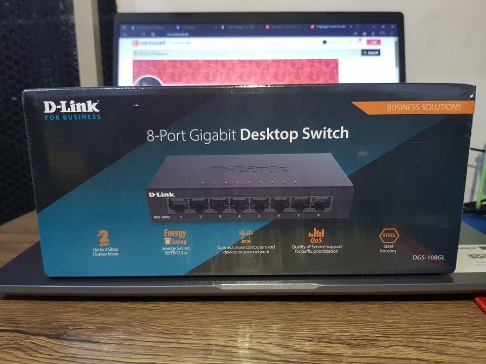 D-link DGS-108GL 8 Port Gigabit Metal Unmanaged Desktop Switch ...