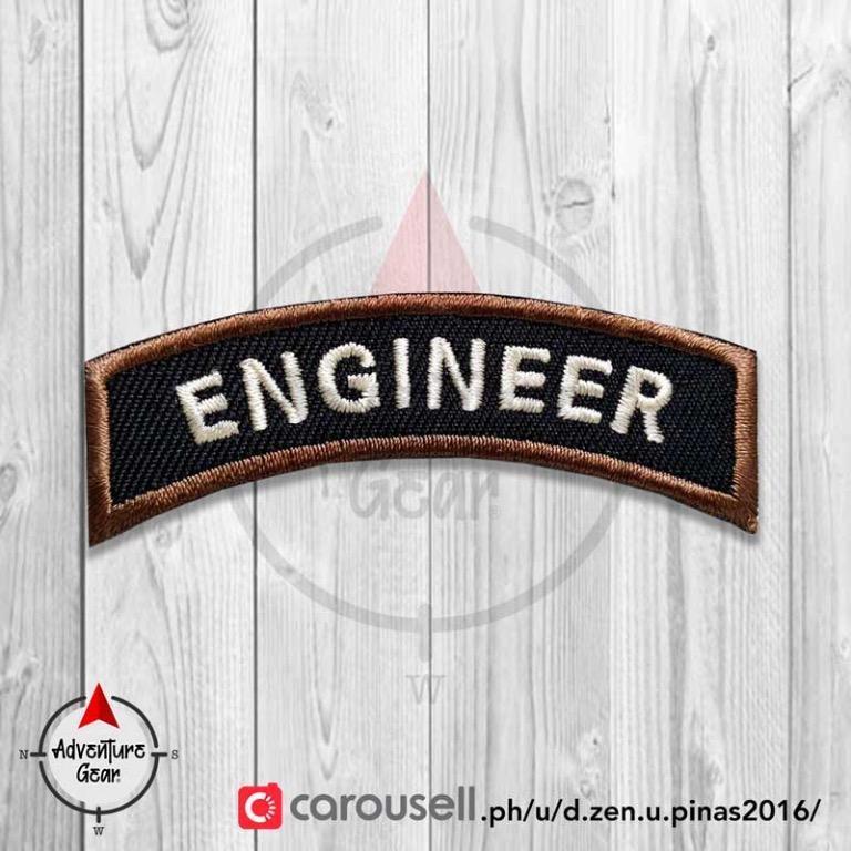 ENGINEER - Tactical Morale Embriodered Patch, Sports Equipment, Other ...