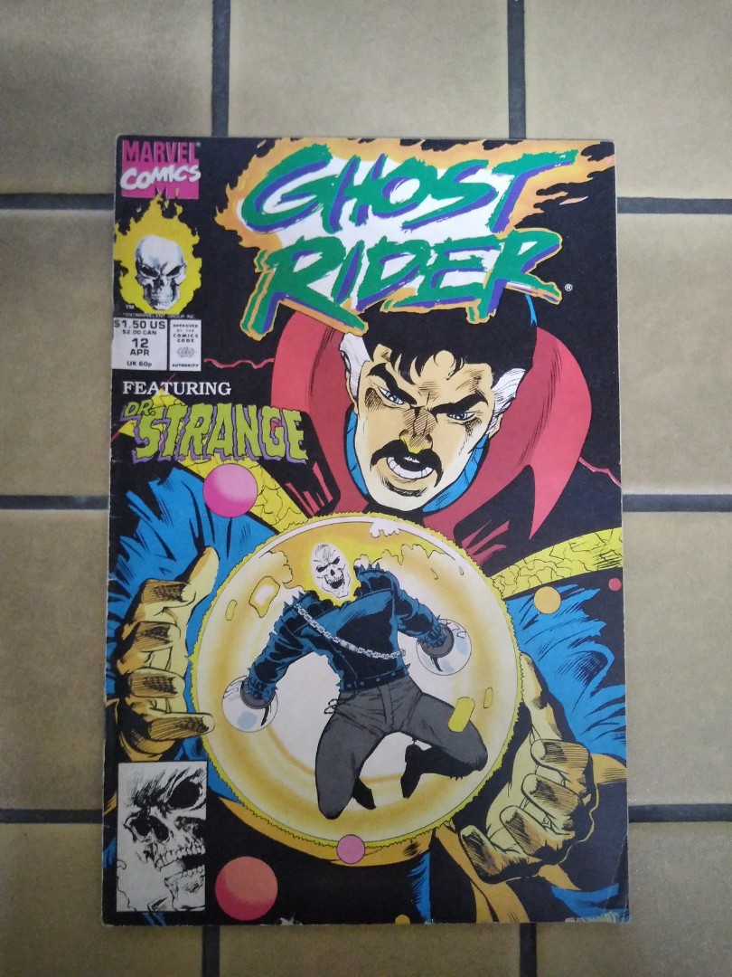 Ghost Rider #12 ( Javier Saltares - Cover Art ) Marvel Copper Age Comic ...