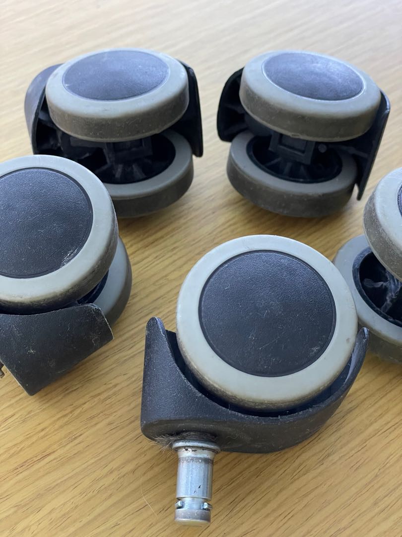 IKEA chair wheels - modified with no lock, Furniture & Home Living ...