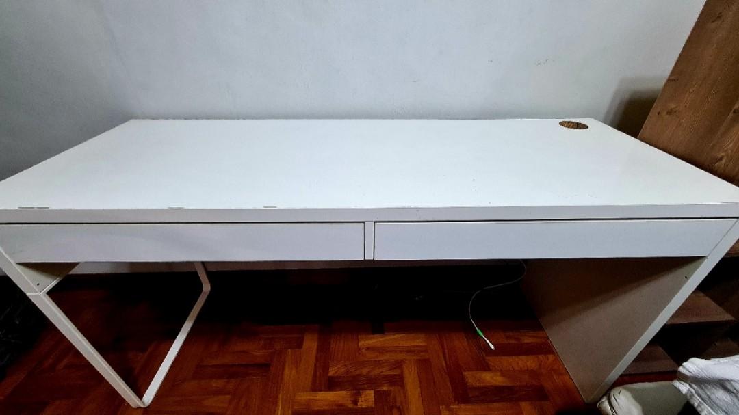 Ikea Micke desk, Furniture & Home Living, Furniture, Tables & Sets on ...