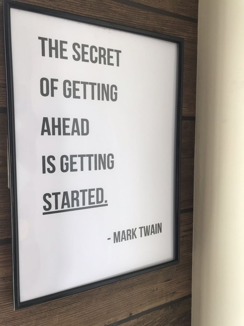 Inspirational Motivational Quote Art With Frame A4, Furniture & Home ...