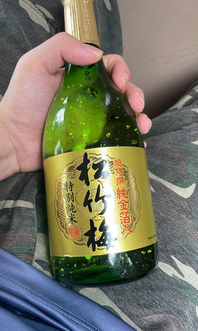 Japanese Sake Gold foil, Food & Drinks, Beverages on Carousell