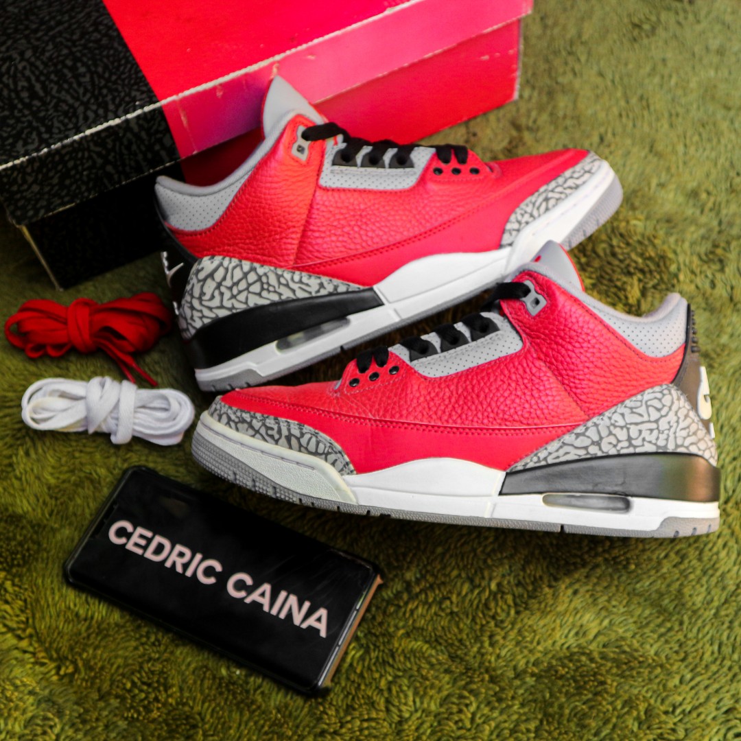 Jordan 3 "Red Cement", Men's Fashion, Footwear, Sneakers on Carousell