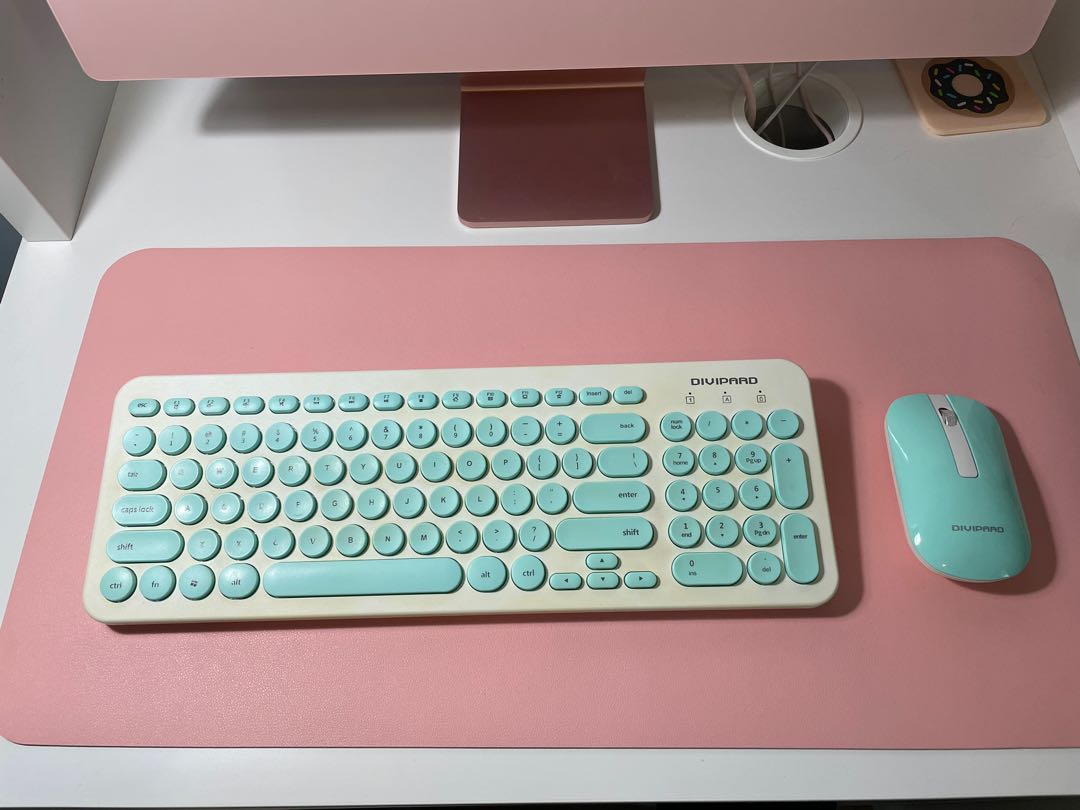 Keyboard and Mouse set (aqua), Computers & Tech, Parts & Accessories ...