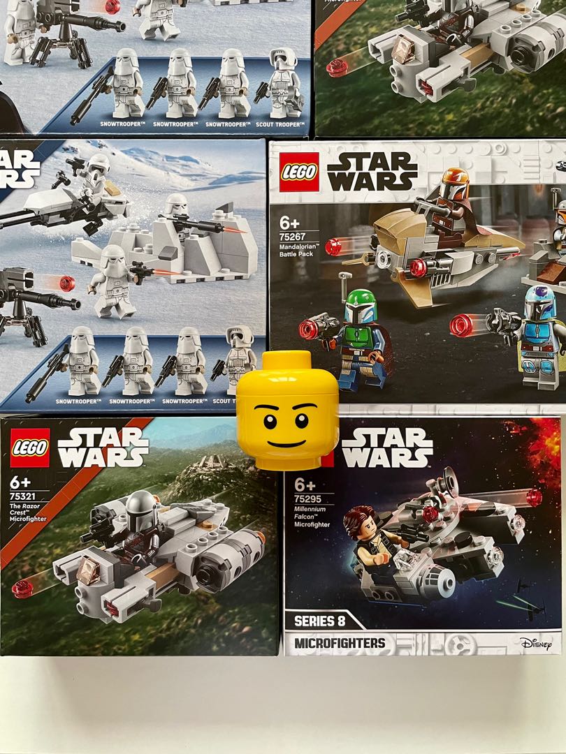 Lego Star Wars 75321 Razor Crest Microfighter, 75295 Snowtrooper Battle ...