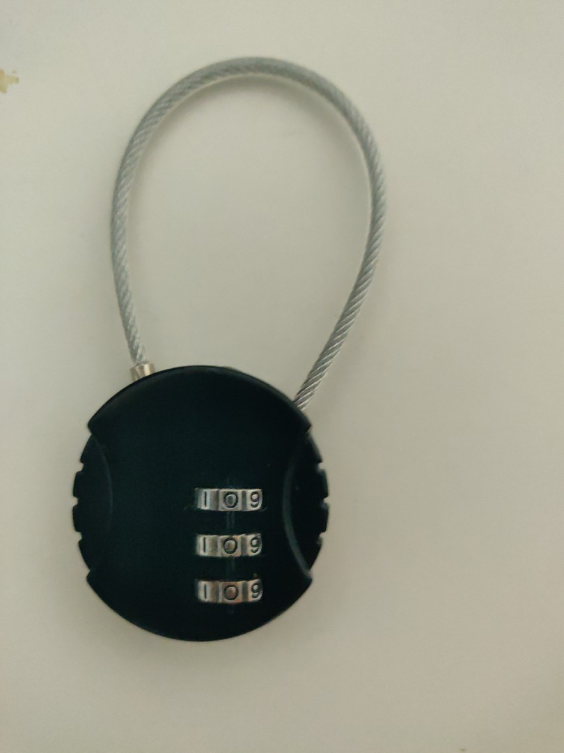 Lock combination dial cable lock, Furniture & Home Living, Security ...