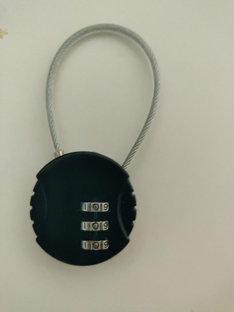 Lock combination dial cable lock, Furniture & Home Living, Security ...