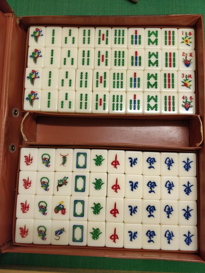 Mahjong Set A2 (green), Hobbies & Toys, Toys & Games on Carousell