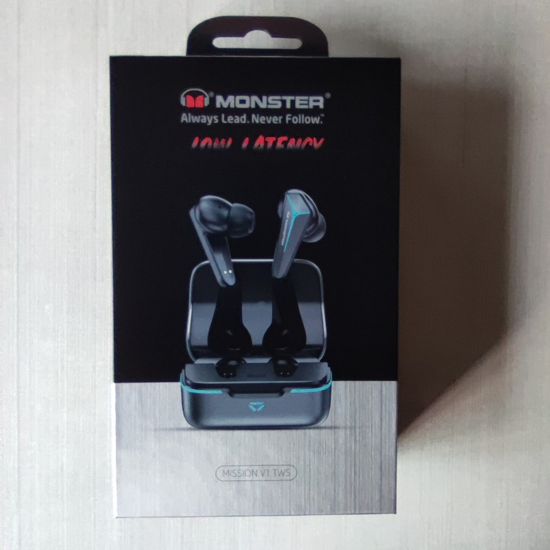 Monster - Mission V1 TWS (Black) + Free Memory Foam Tips / True ...