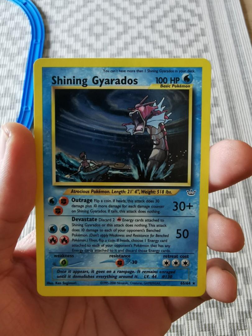 Neo Revelation Shining Gyarados Pokemon card, Hobbies & Toys, Toys & Games on Carousell