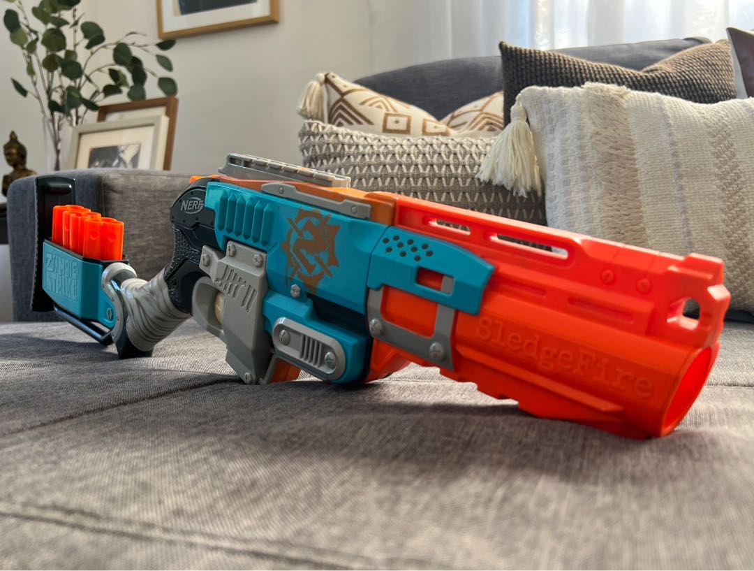 NERF - Sledgefire, Hobbies & Toys, Toys & Games on Carousell