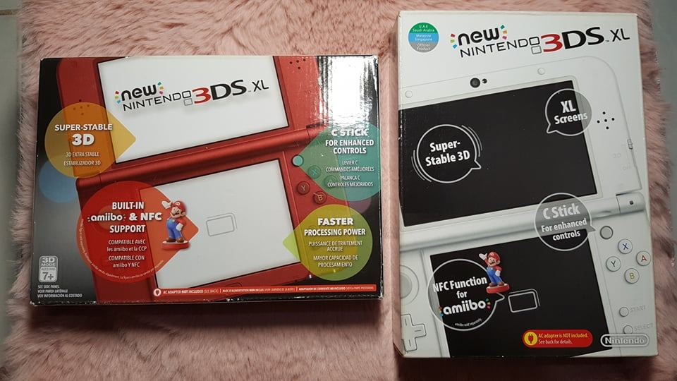 NEW NINTENDO 3DS RED (USA) & WHITE (ASIA/MDE), Video Gaming, Video Game ...