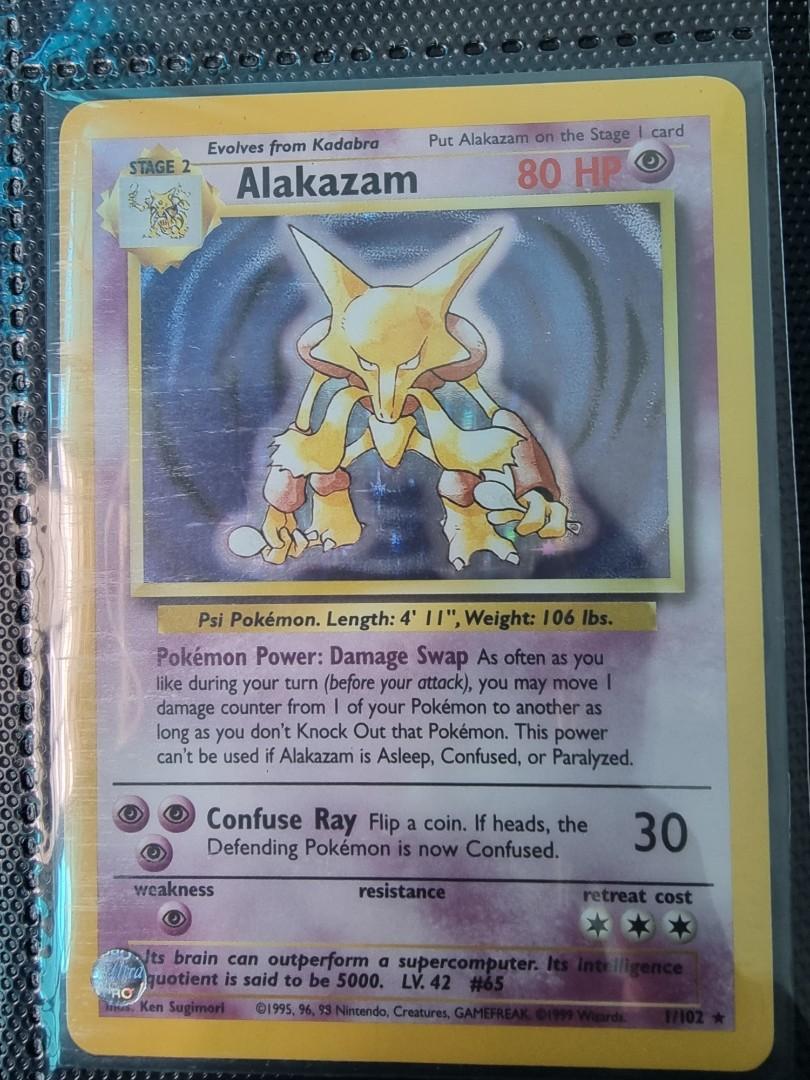 Pokemon tcg - Alakazam base set 1/102, Hobbies & Toys, Toys & Games on ...