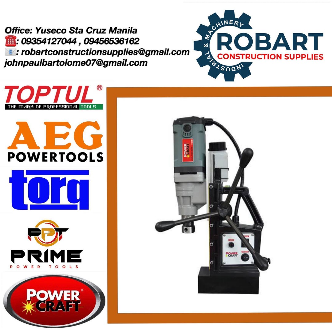 Power craft Magnetic drill, Commercial & Industrial, Construction Tools ...