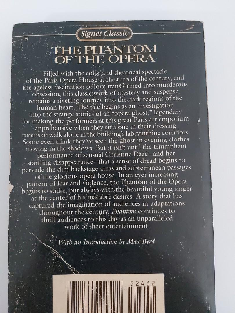 Rare Book The Phantom of The Opera, Hobbies & Toys, Books & Magazines ...