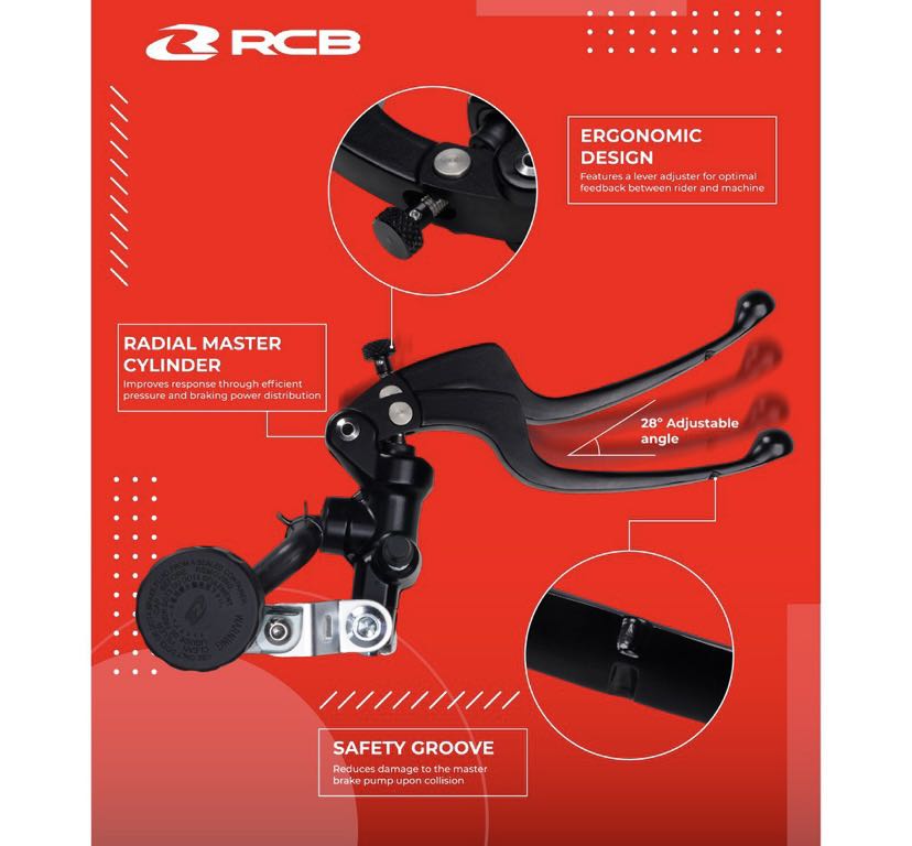RCB Rcb S2 ORIGINAL PUMP MASTER FORGED, Motorcycles, Motorcycle ...