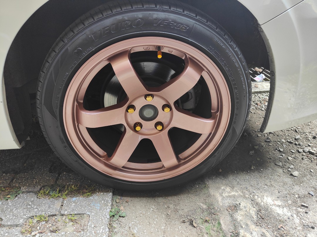 Rim 17inch rose gold, Car Accessories, Tyres & Rims on Carousell