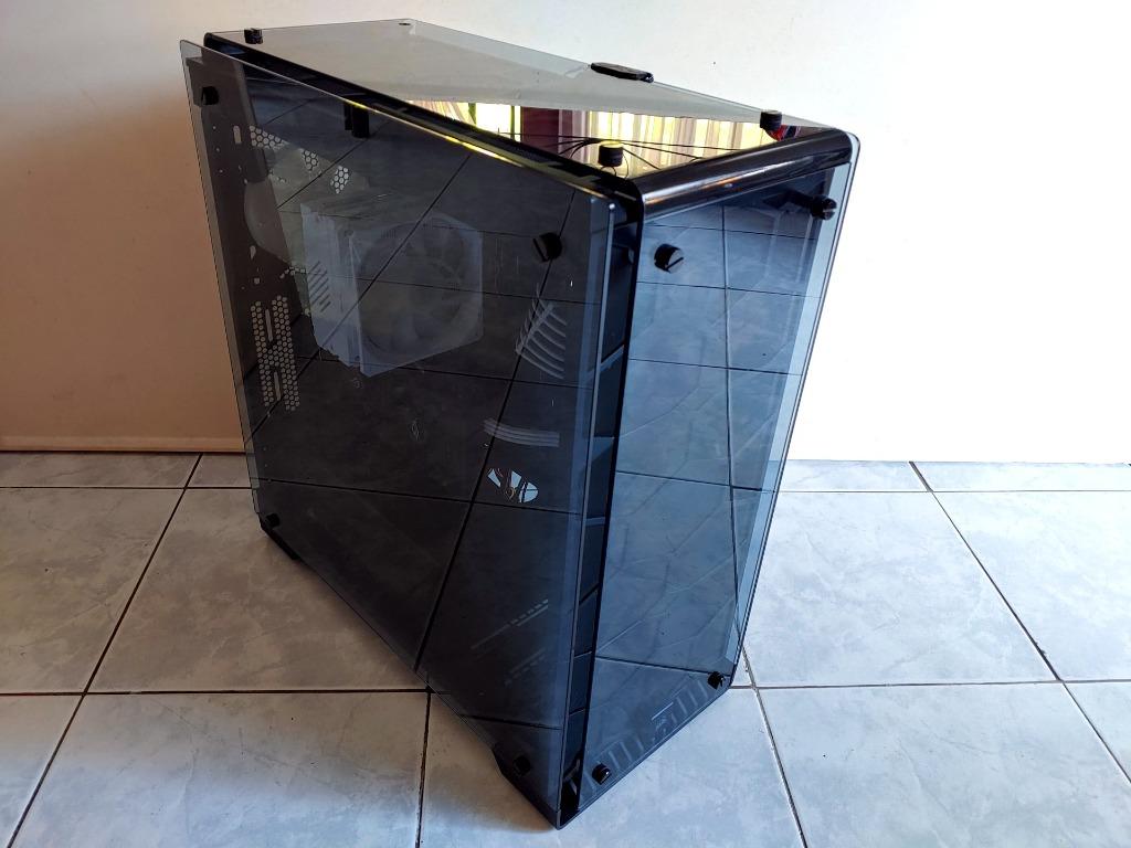 Ryzen 5 Gaming PC with 4 GB GPU in a Corsair All Glass Crystal Case ...