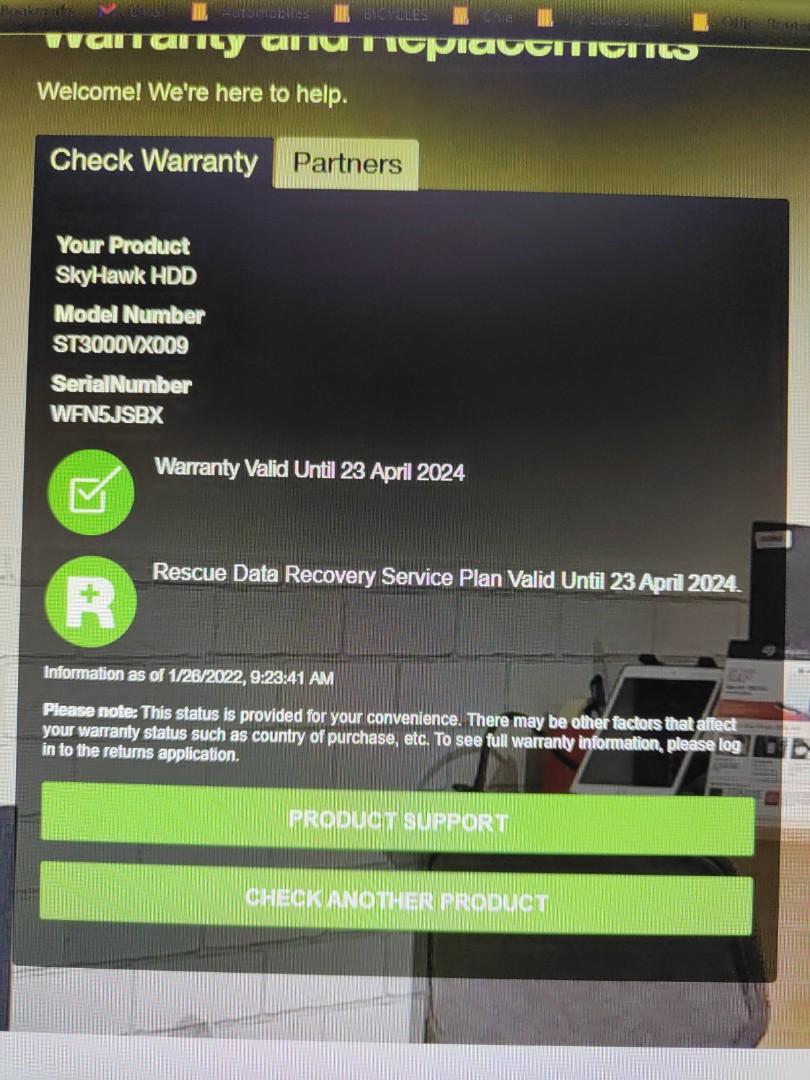 Seagate Skyhawk Surveillance Recording Harddisk Not WD Western Digital ...