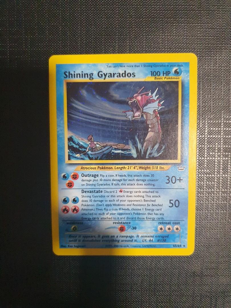 Shining Gyarados Neo Revelation, Hobbies & Toys, Toys & Games on Carousell