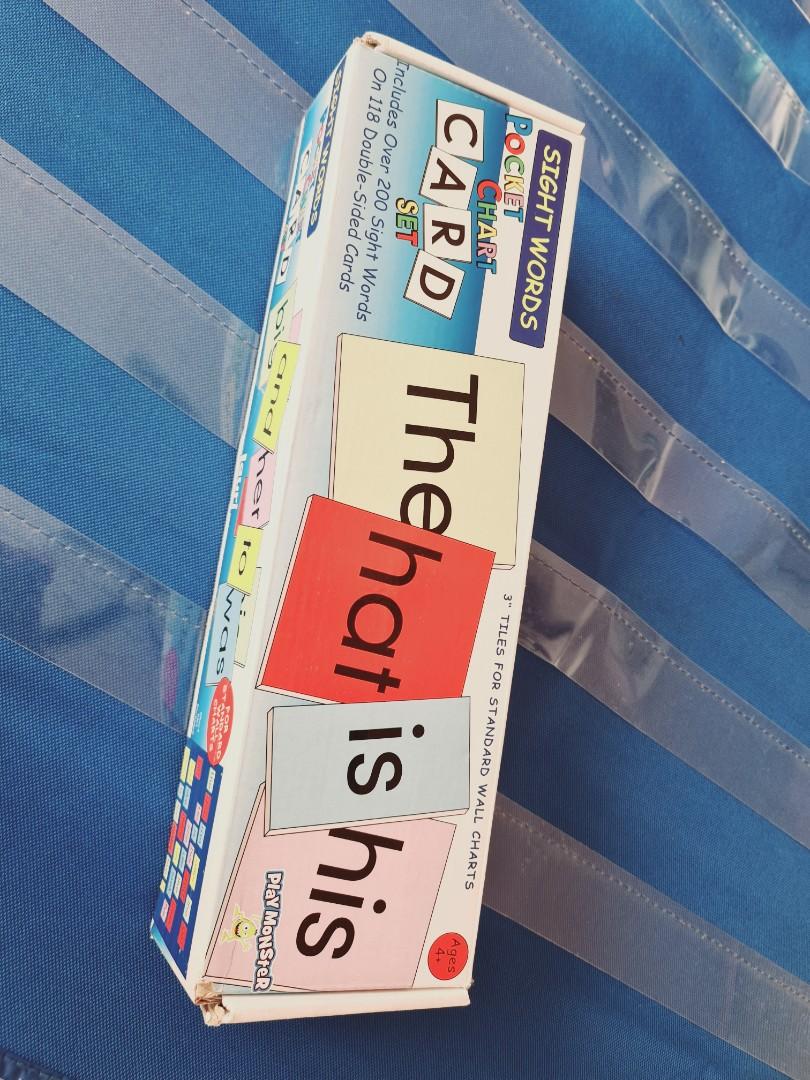 Sight words pocket chart and cards, Hobbies & Toys, Books & Magazines ...