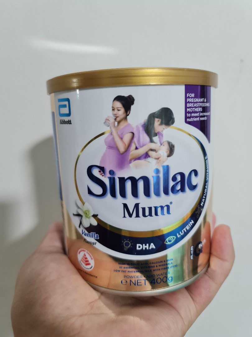 Similac Mum Formula Powder Vanilla flavour 400g, Health & Nutrition ...