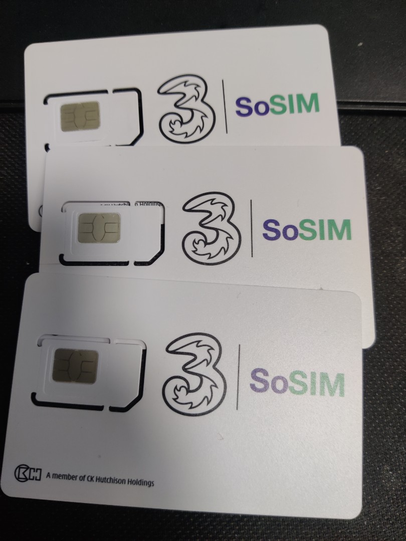 Sosim 3hk 50gb用量 $30一張有 3張, 手提電話, 電話＆平板電腦配件, Sim 卡 - Carousell