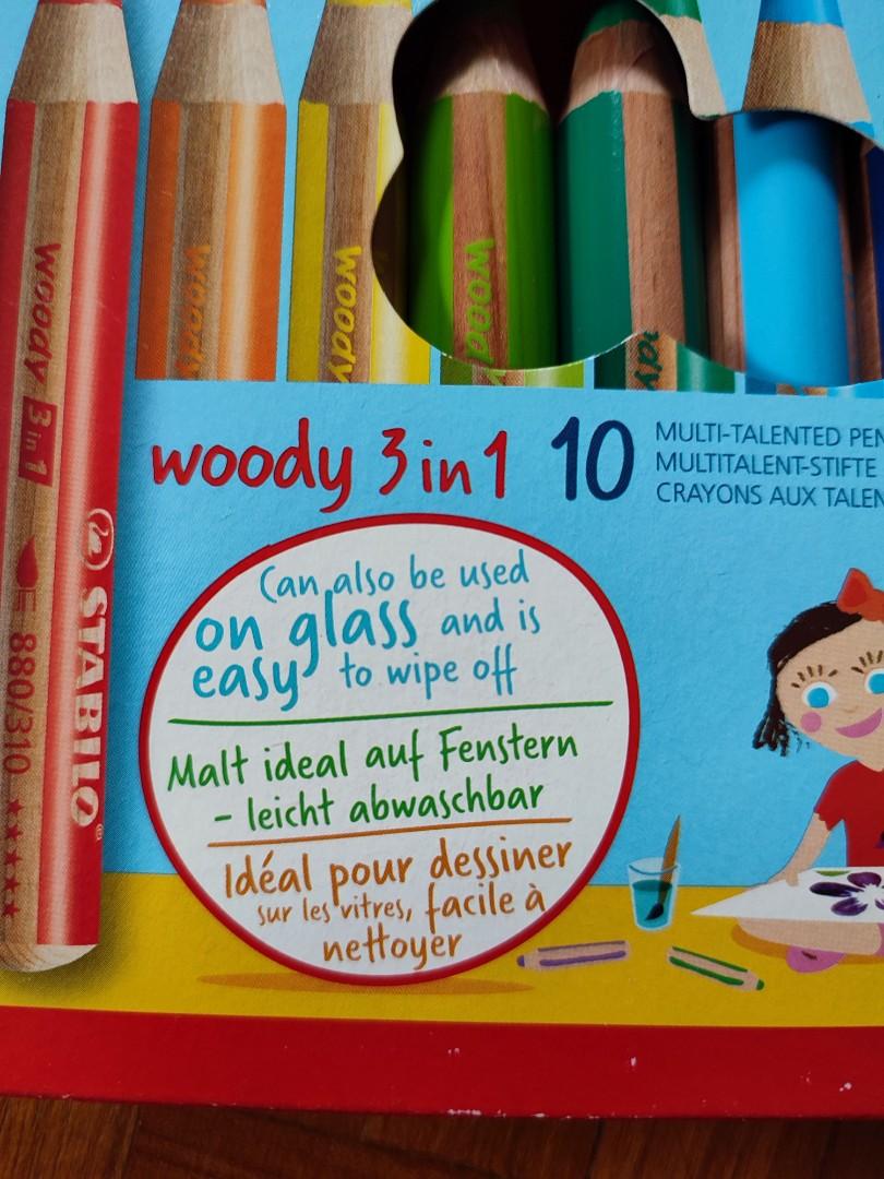 Stabilo woody 3 in 1 chubby wooden pencil and crayon hybrid, Hobbies ...