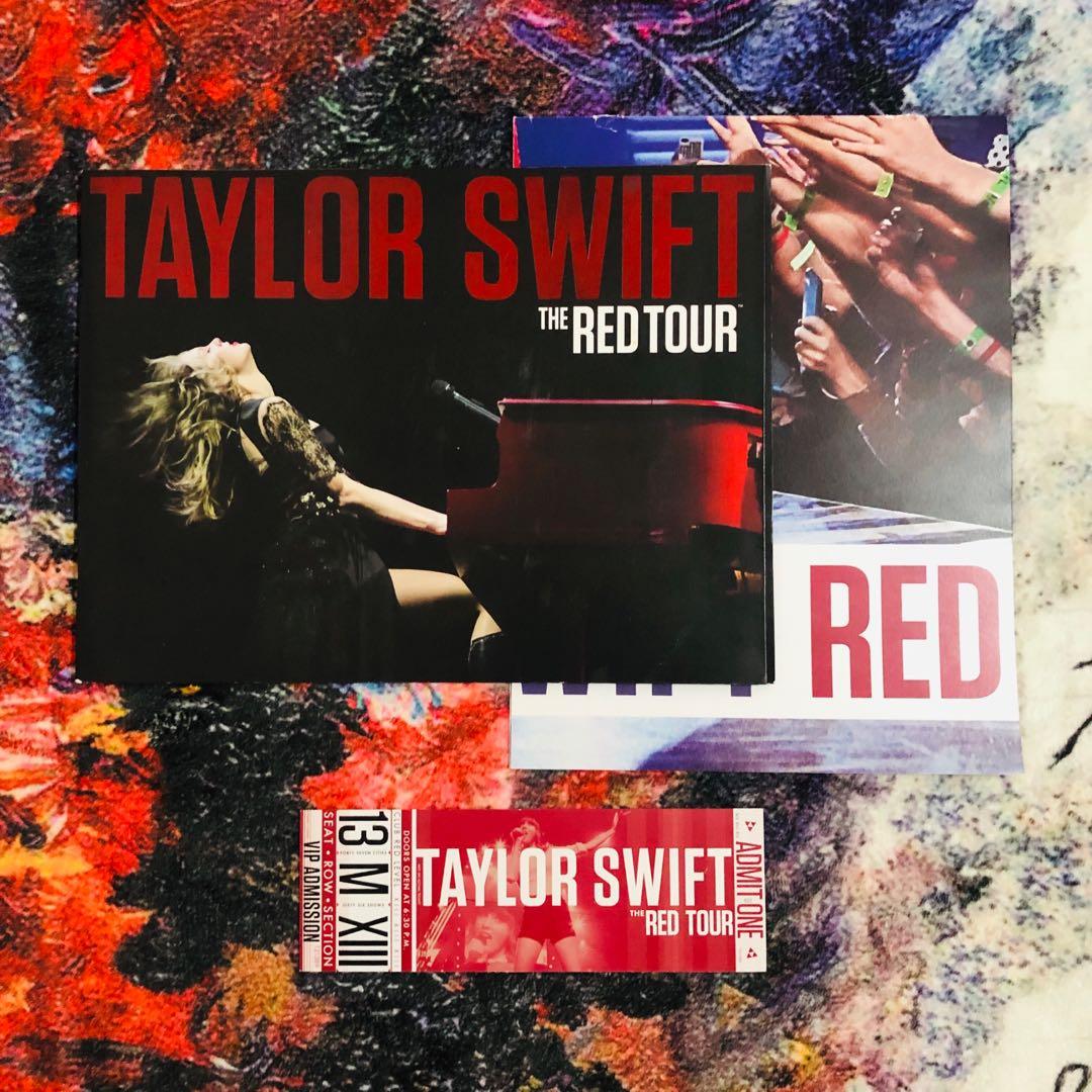 Taylor Swift - RED Tour Book (with Poster & Ticket Insert), Hobbies ...