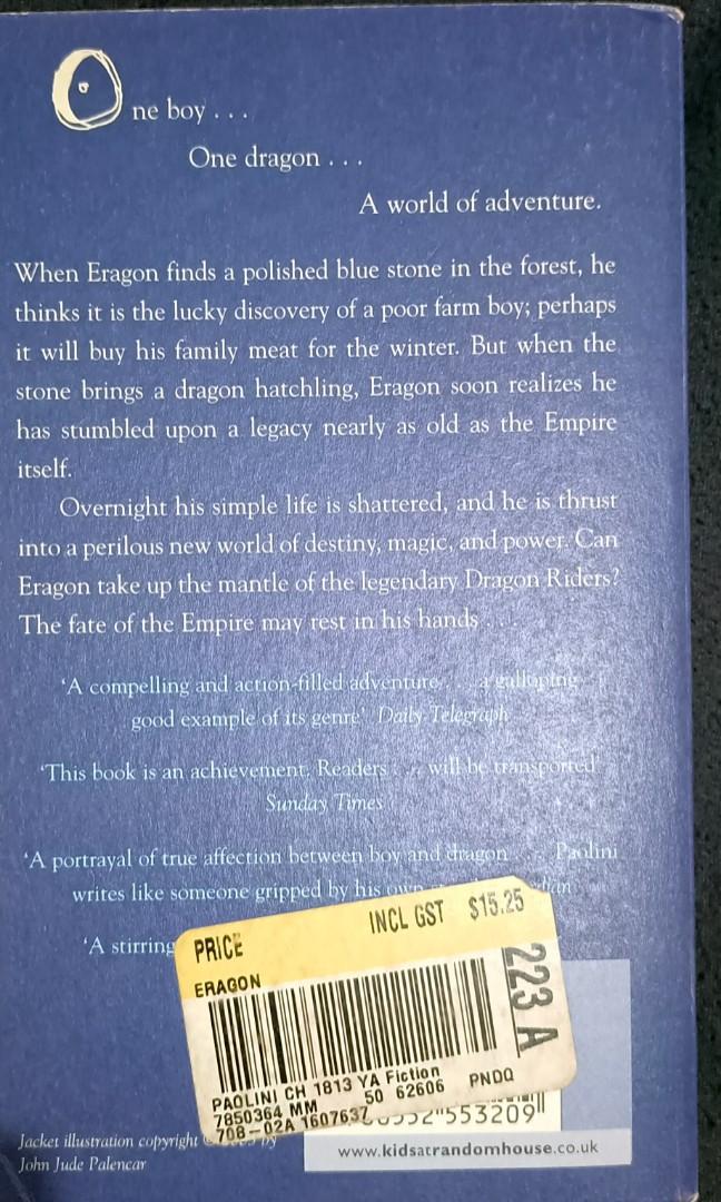 The Inheritance Cycle series by Christopher Paolini, Hobbies & Toys ...