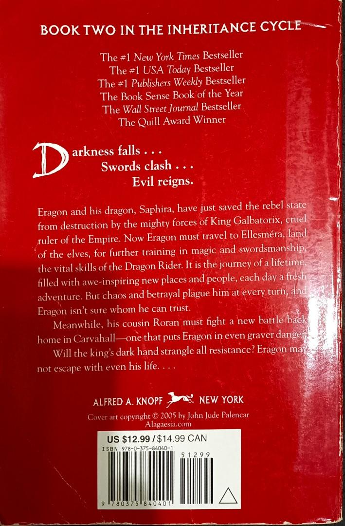 The Inheritance Cycle series by Christopher Paolini, Hobbies & Toys ...