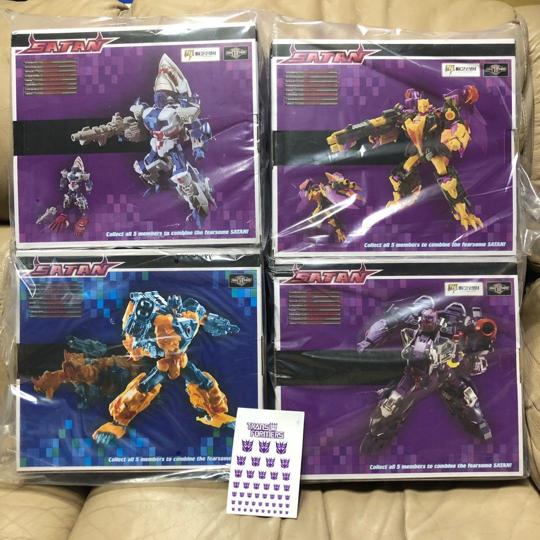 Transformers TFC Toys - Satan Combiner S-01 Astaroth , S-02 Mammom , S ...