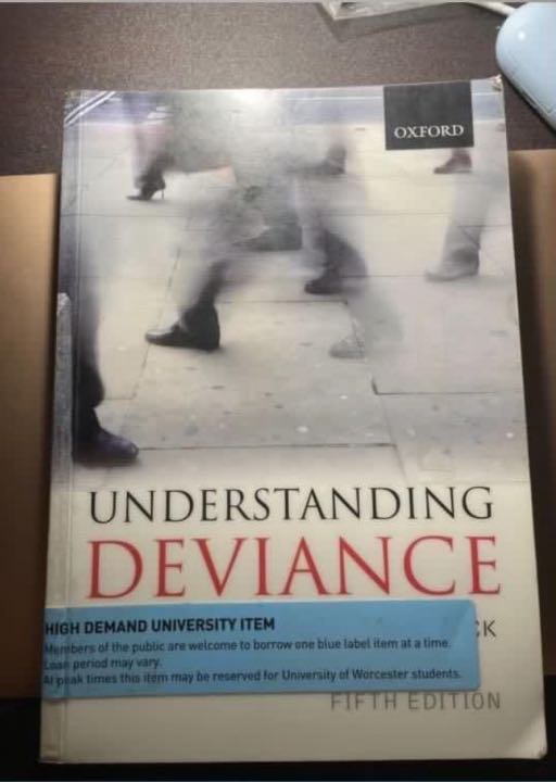 Understanding Deviance 5th edition, Hobbies & Toys, Books & Magazines ...