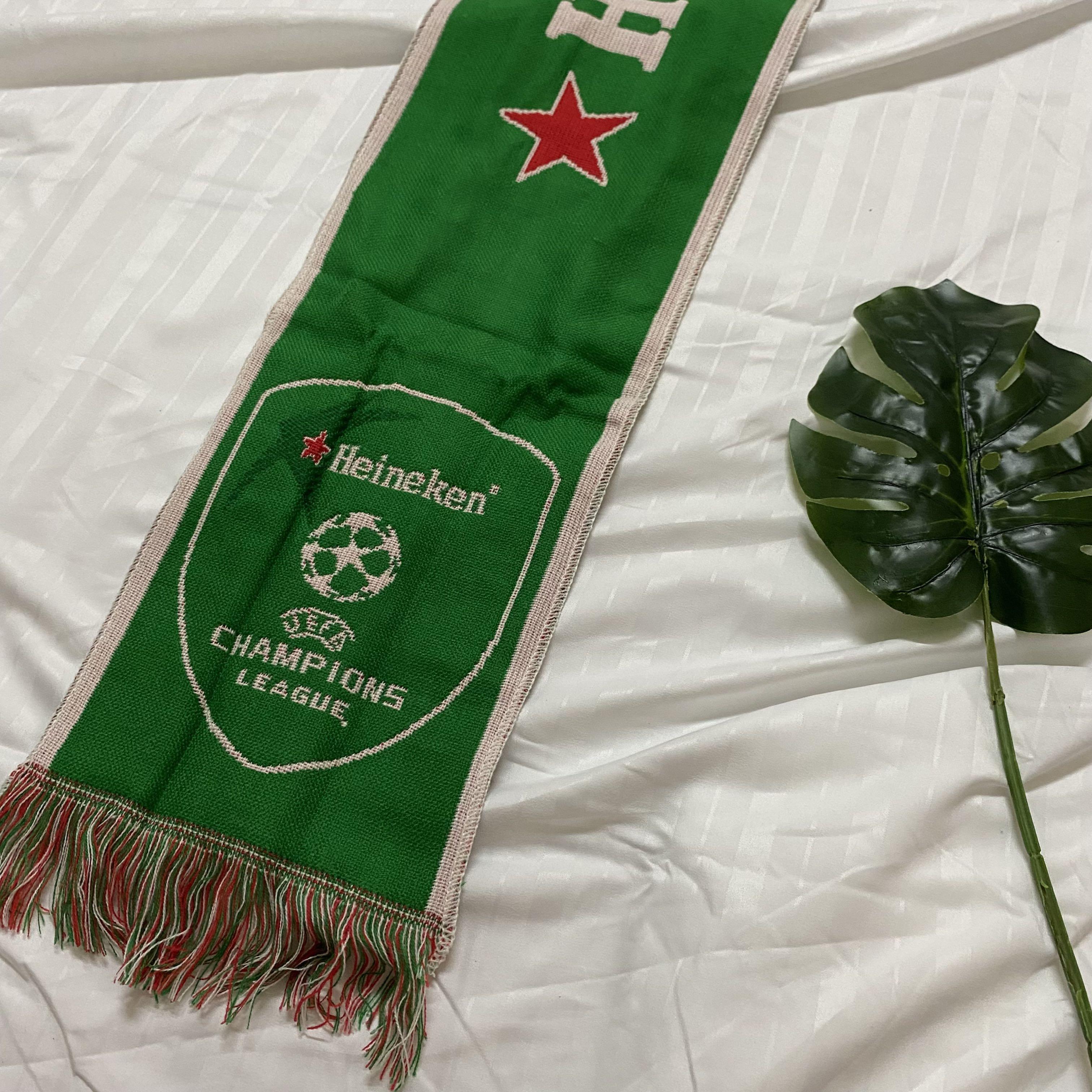 Vintage Heineken scarf_UEFA champions LEAGUE, Sports Equipment, Sports ...