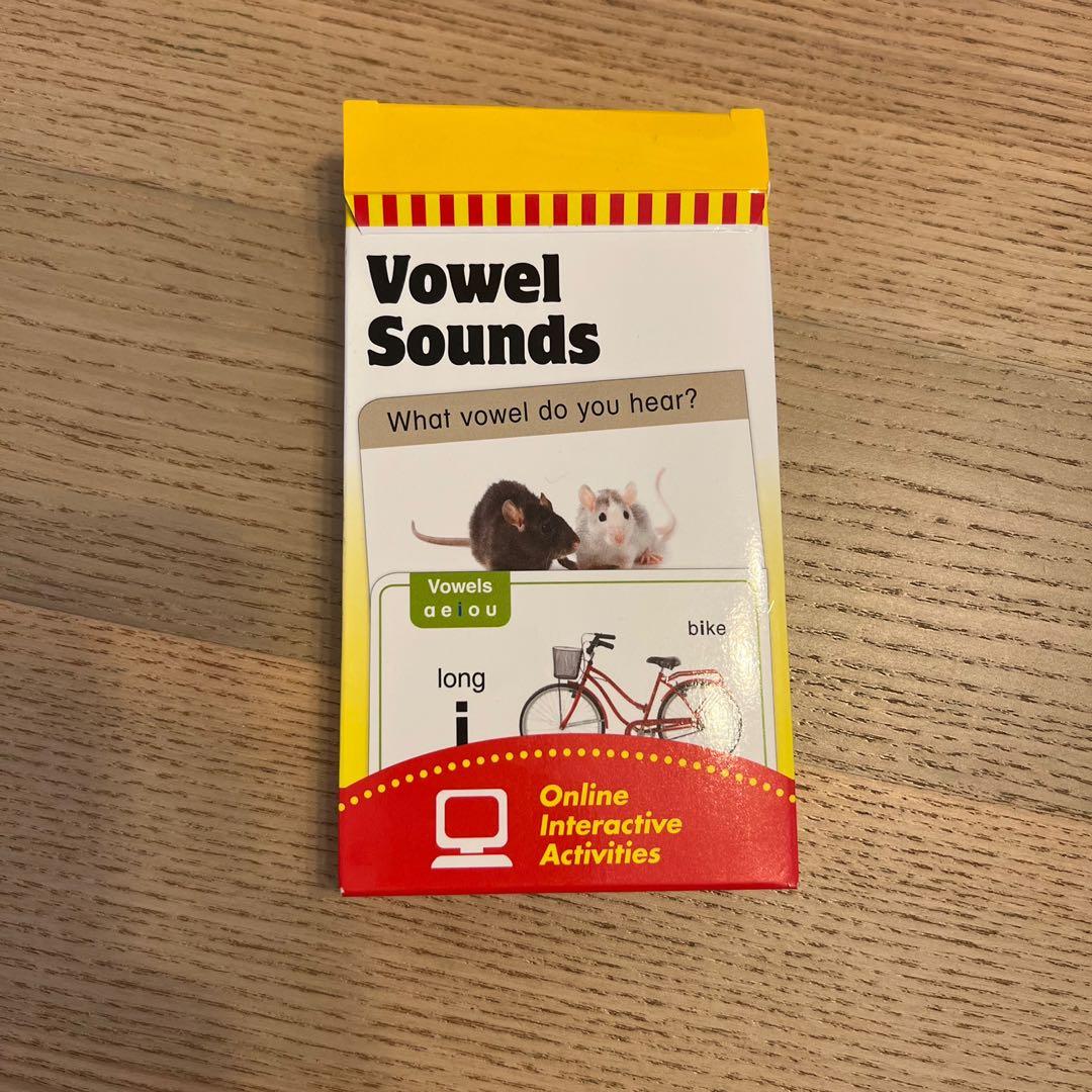 Vowel sound card, 興趣及遊戲, 玩具 & 遊戲類 - Carousell