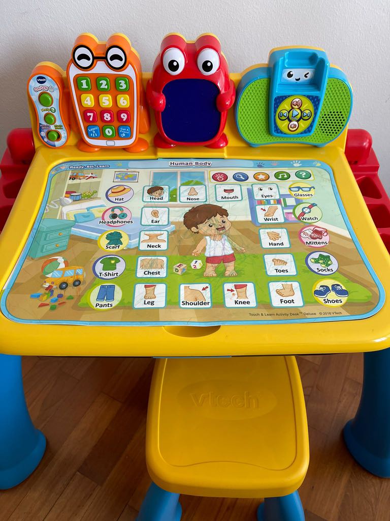 VTech Touch and Learn Activity Desk Deluxe, Babies & Kids, Infant ...