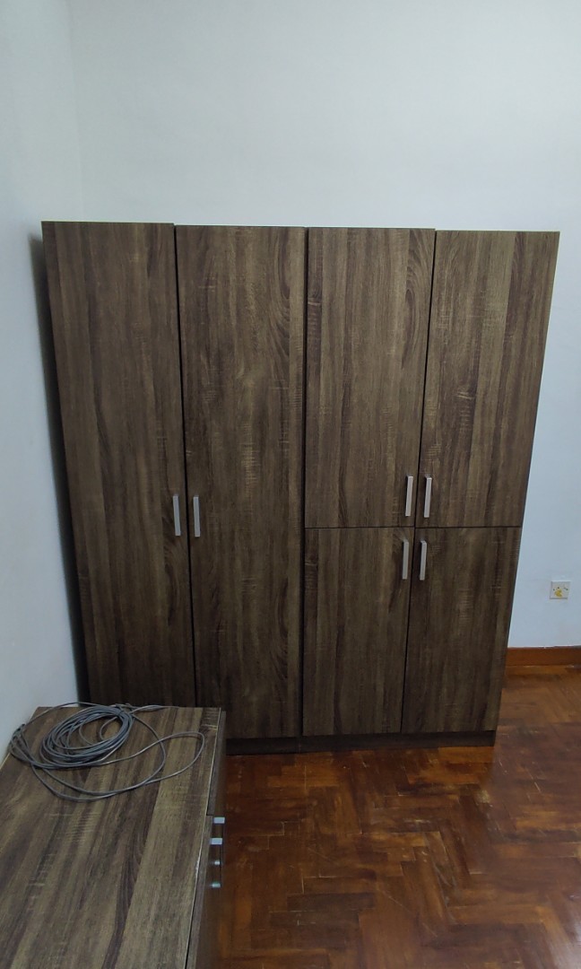Walnut color wardrobe for sale, Furniture & Home Living, Furniture ...