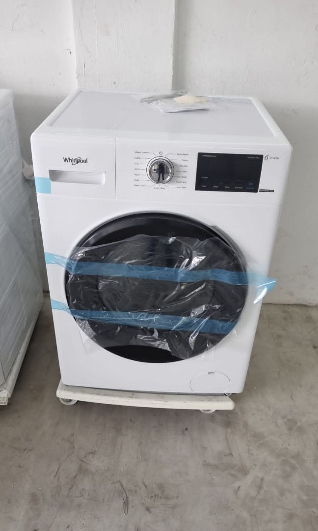 WHIRLPOOL FRONTLOAD WASHING MACHINE 9kg - BRAND NEW DISPLAY SET, TV ...