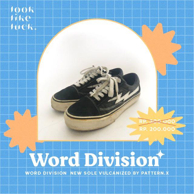 Word division Repaint + New Sole Vulcanized by Pattern.X Kembaran ...