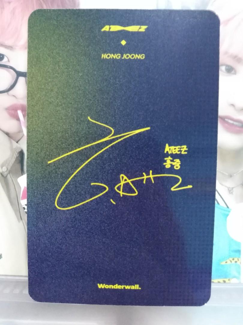 wts ateez fever pt 3 hongjoong wonderwall 3.0 pc photocard, Hobbies ...