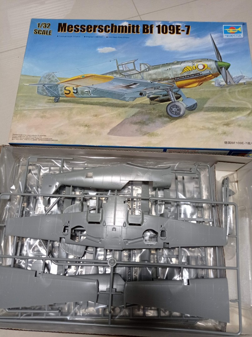 1/32 Trumpeter Me 109 WW2 fighter plane, Hobbies & Toys, Toys & Games ...
