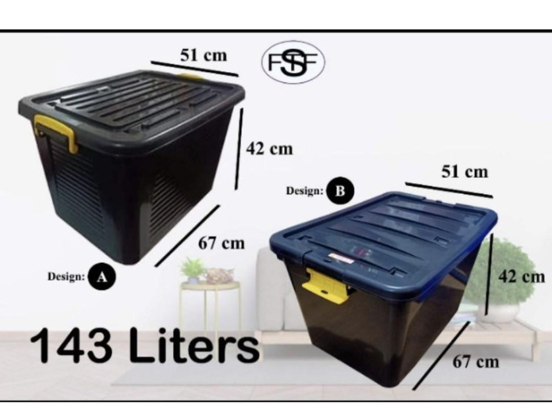 143 Liters Jnt Storage Box, Furniture & Home Living, Home Improvement ...