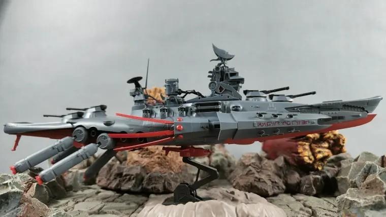 1/700 #SRK002 Suyata Space Rengo Kantai Space Main Battleship Mutsu ...