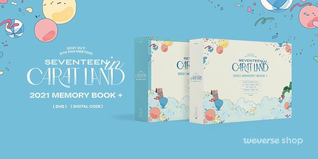 2021 SVT 5TH FAN MEETING SEVENTEEN in CARAT LAND MEMORY BOOK DVD ...