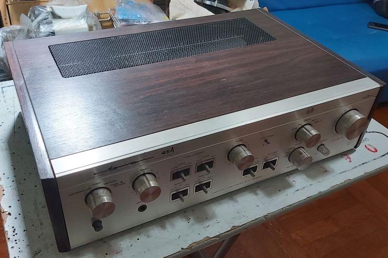 90%新 全原裝 日制 LUXMAN L-45A 簽名版 220V 力士功放 AMP 擴音機 靚木殼, 音響器材, Soundbar、揚聲器 ...