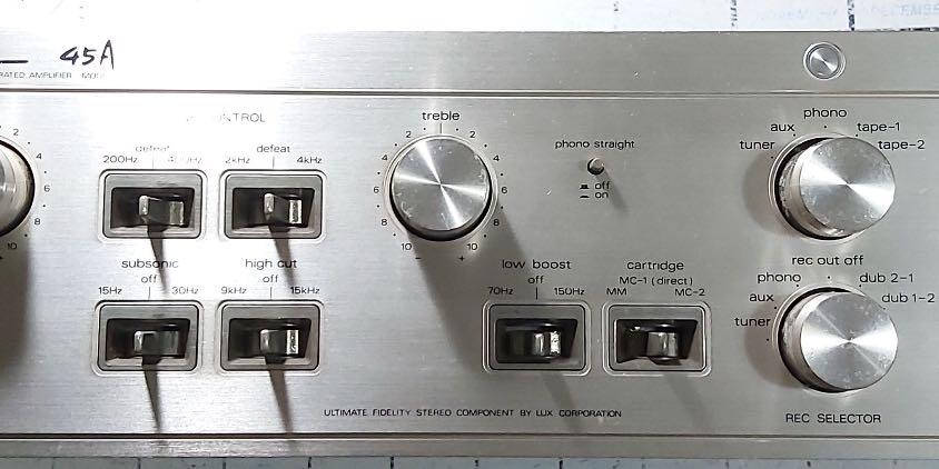 90%新 全原裝 日制 LUXMAN L-45A 簽名版 220V 力士功放 AMP 擴音機 靚木殼, 音響器材, Soundbar、揚聲器 ...