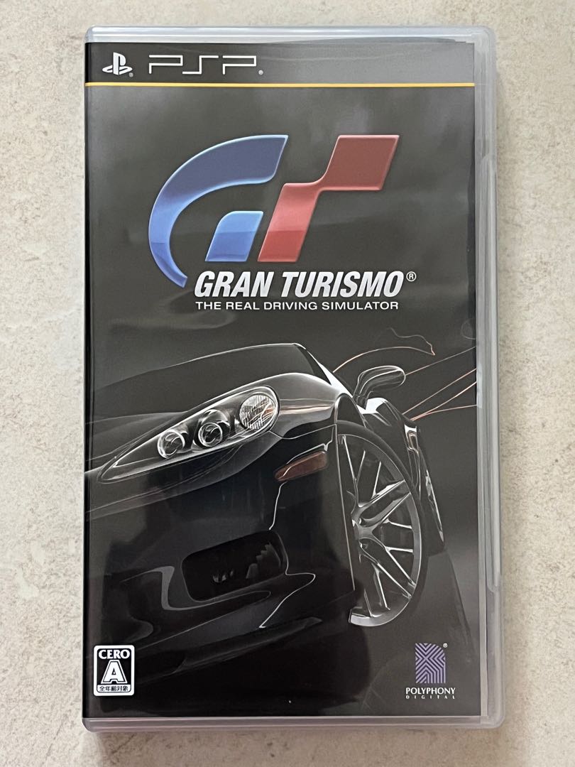 日版 PSP GT GRAN TURISMO THE REAL RACING SIMULATOR 跑車浪漫旅 GT 賽車遊戲, 電子遊戲 ...