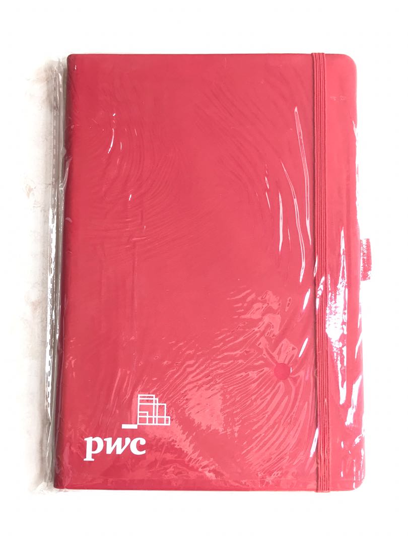 A5 hardcover single line notebook with elastic band to close book and ...